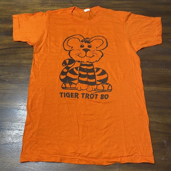 Shirts | Vintage Tiger Trot 198 T Shirt 5k Princeton Small 80s | Poshmark